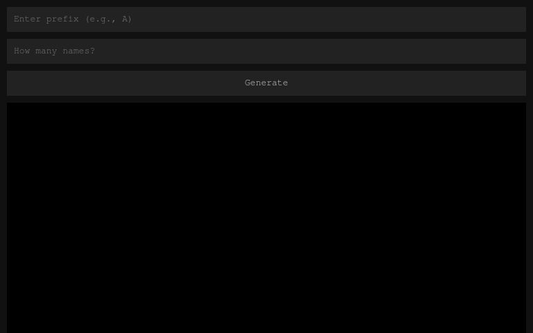 Minimal ― Perchance Generator