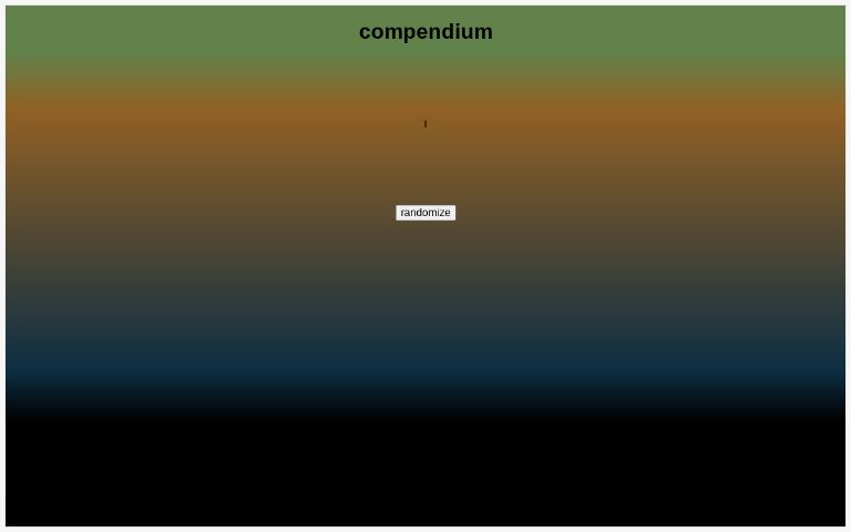 compendium ― Perchance Generator