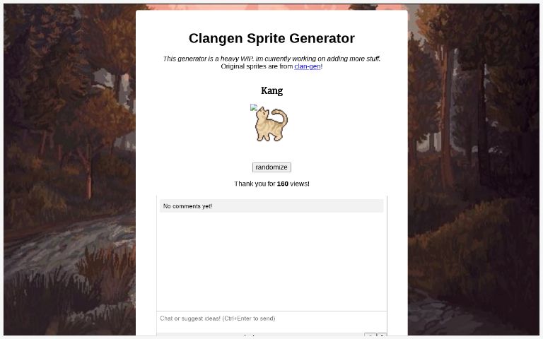 Clangen Sprite Generator
