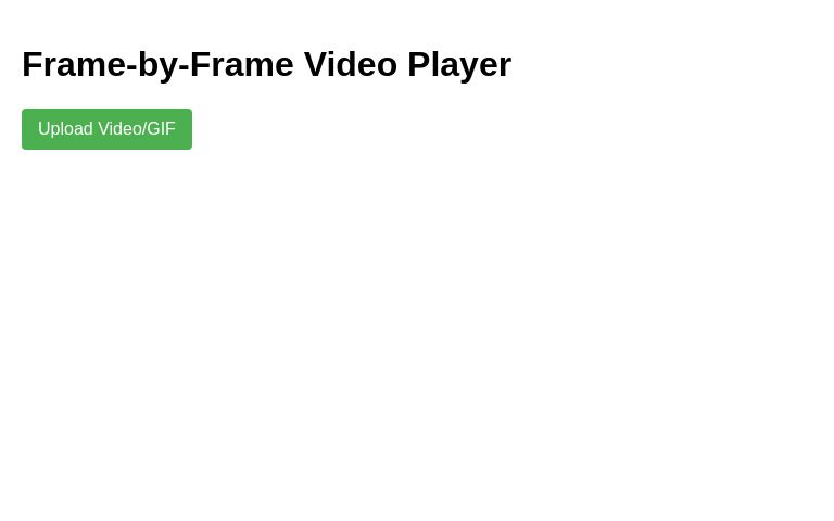 Frame-by-Frame Video Player ― Perchance Generator