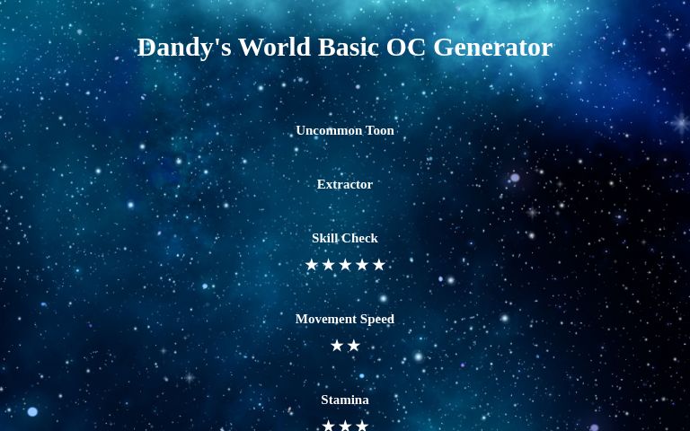 Dandy's World Basic OC Generator