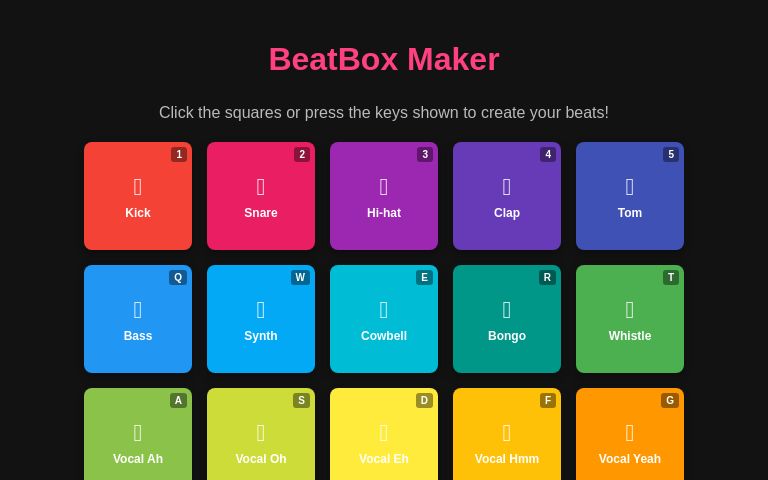 BeatBox Maker ― Perchance Generator