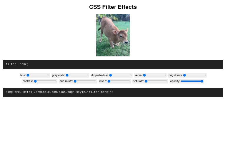 CSS Filter Effects ― Perchance Generator