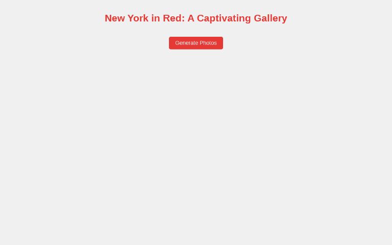 New York in Red: A Captivating Gallery ― Perchance Generator