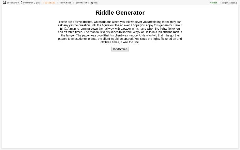 Riddle Generator