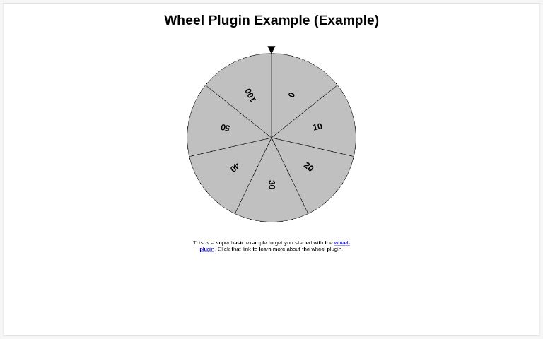 Wheel Plugin Example (Example)