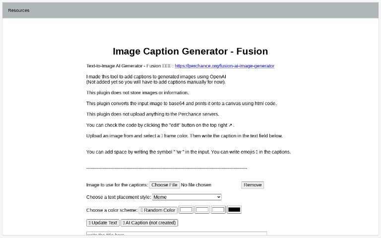 Image Caption Generator - Fusion