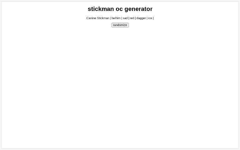 stickman oc generator