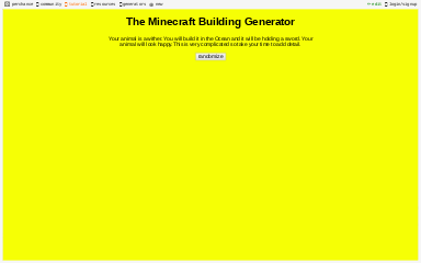 The Minecraft Building Generator