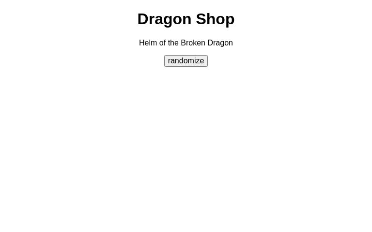 Dragon Shop ― Perchance Generator
