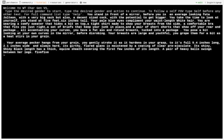 Role Play Computer ― Perchance Generator