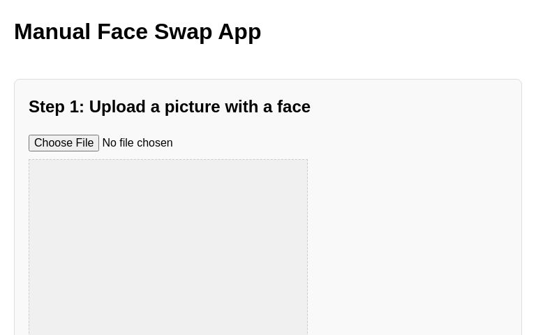 Manual Face Swap App ― Perchance Generator