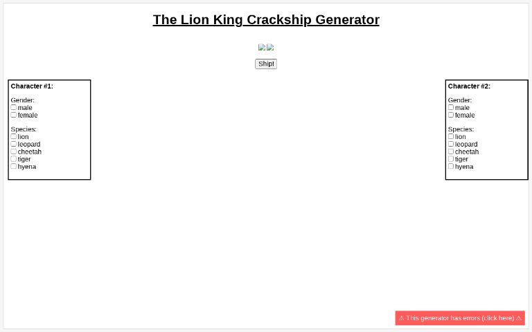 The Lion King Crackship Generator