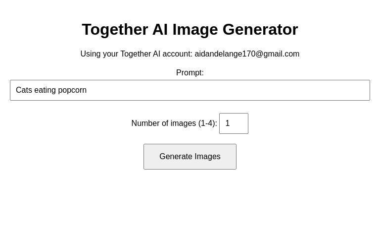Together AI Image Generator