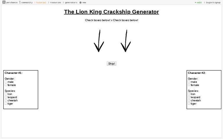 The Lion King Crackship Generator