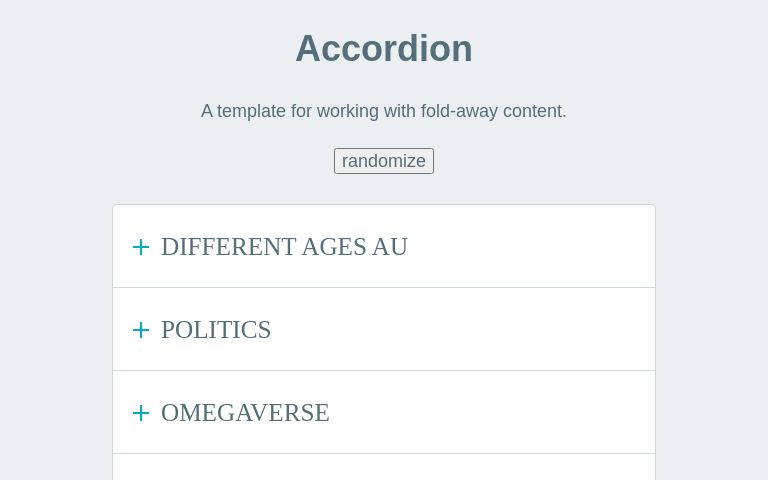 Accordion ― Perchance Generator