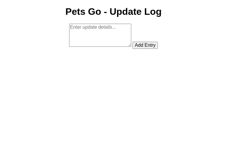 Pets Go - Update Log ― Perchance Generator