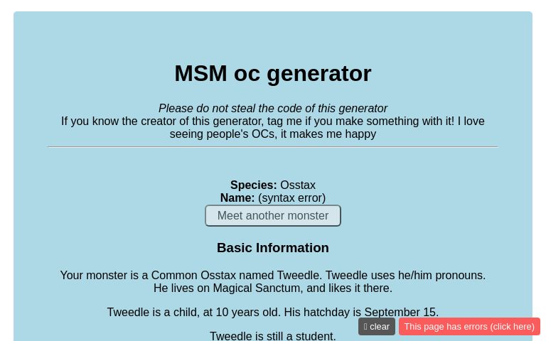 MSM oc generator