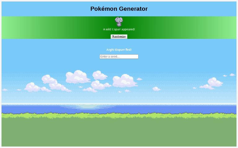 Pokémon Generator