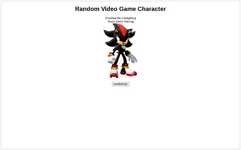 Random Video Game Character ― Perchance Generator