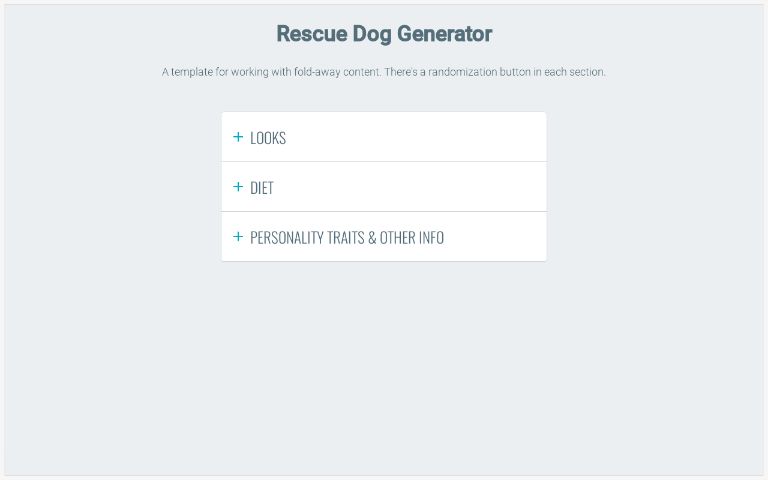 Rescue Dog Generator