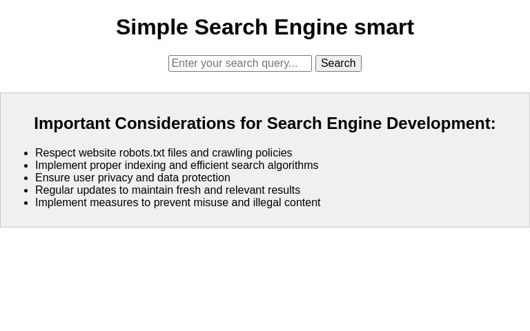 Simple Search Engine smart ― Perchance Generator