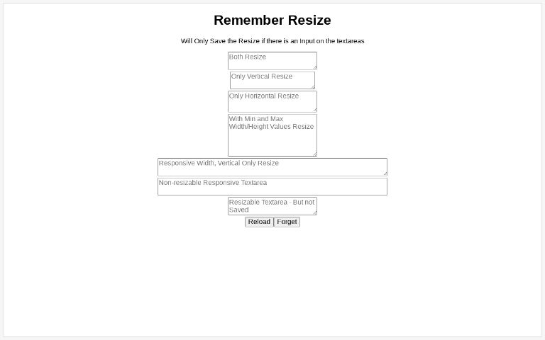 Remember Resize ― Perchance Generator