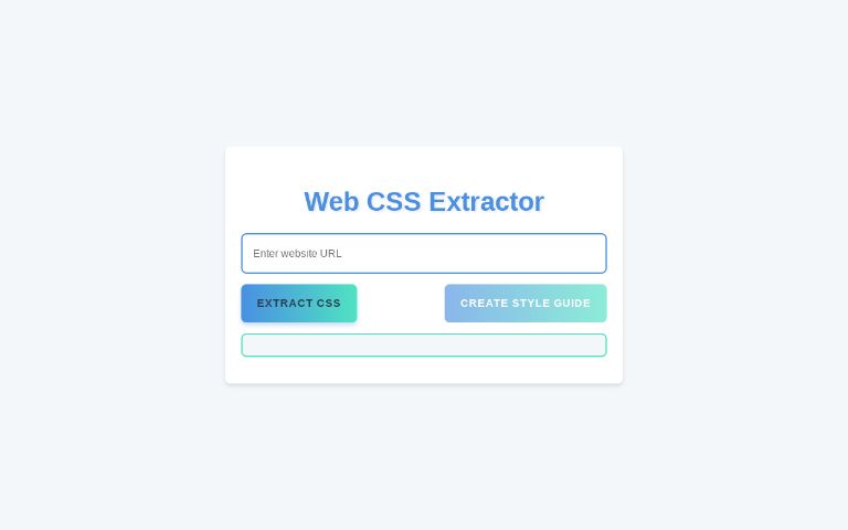 Web CSS Extractor ― Perchance Generator