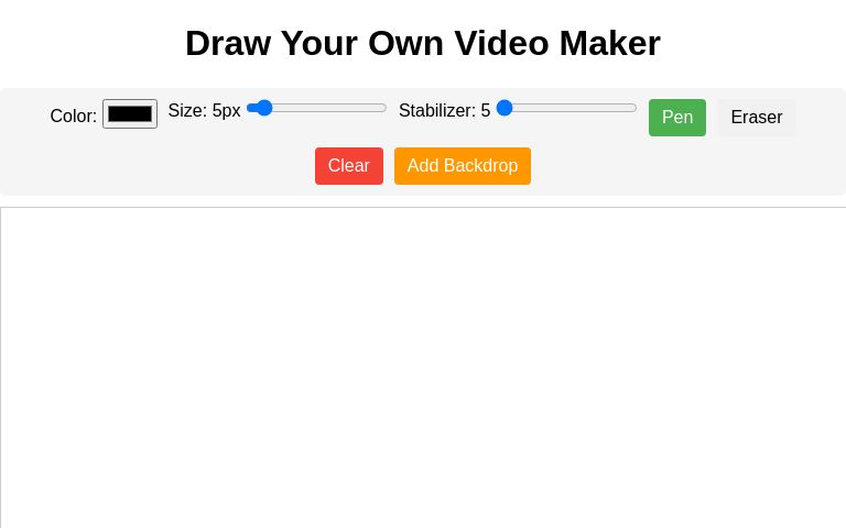 Draw Your Own Video Maker ― Perchance Generator