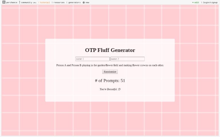 OTP Fluff Generator
