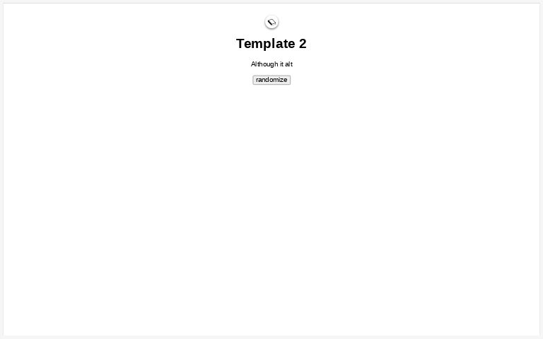 Template 2 ― Perchance Generator