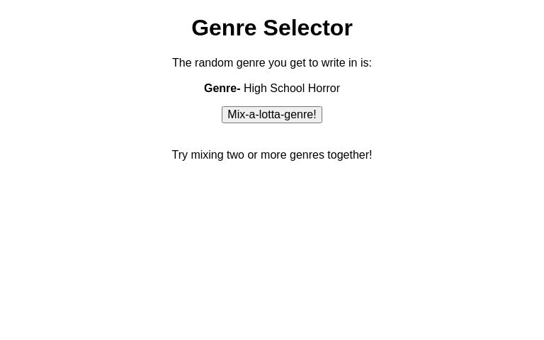 Genre Selector ― Perchance Generator