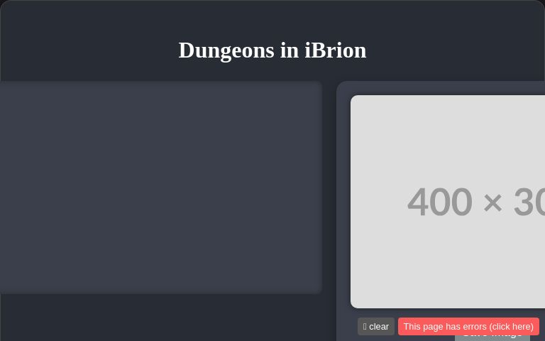 Dungeons in iBrion ― Perchance Generator