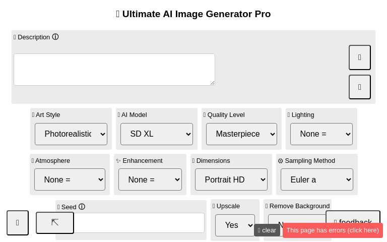 Ultimate AI Image Generator Pro - FtEpic.com