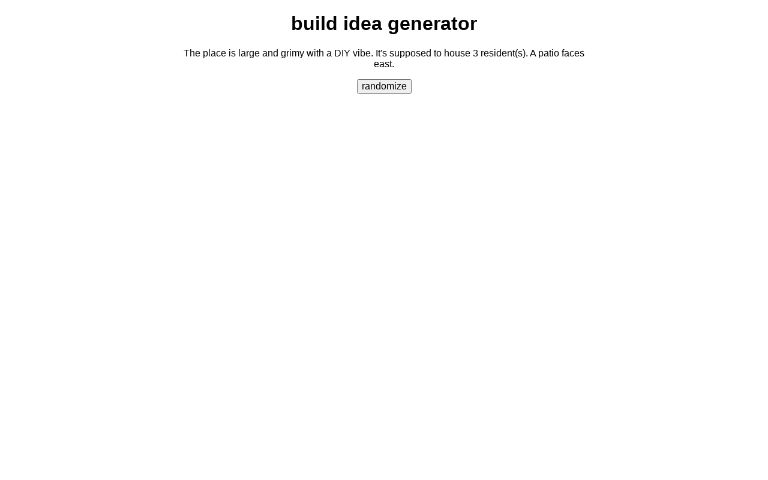 build idea generator