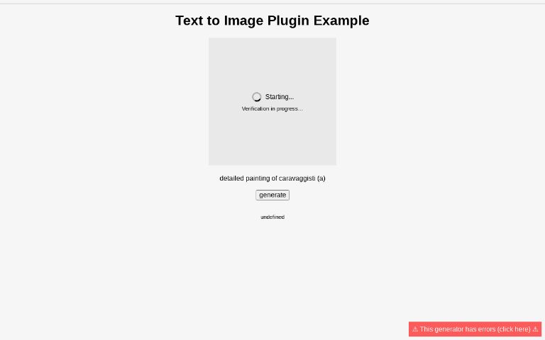 Text to Image Plugin Example