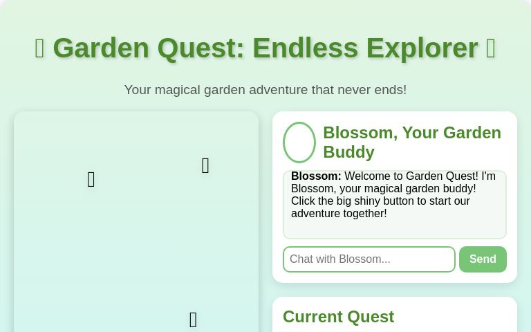 🌟 Garden Quest: Endless Explorer 🌟 ― Perchance Generator