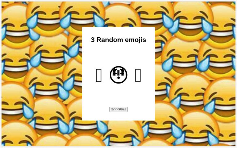 3 Random emojis ― Perchance Generator