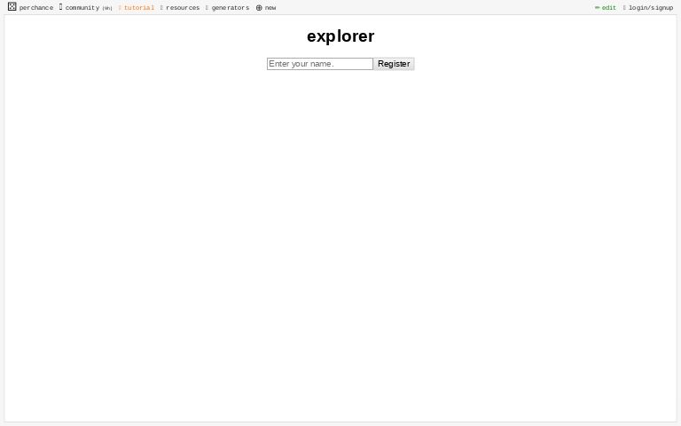explorer ― Perchance Generator