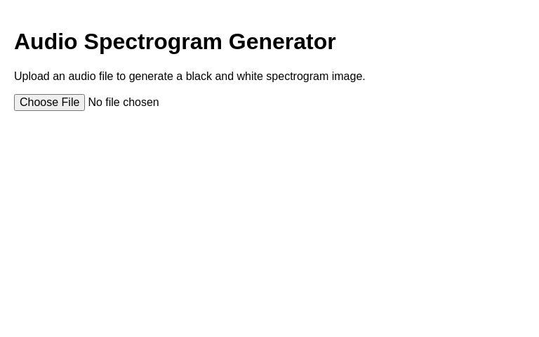 Audio Spectrogram Generator