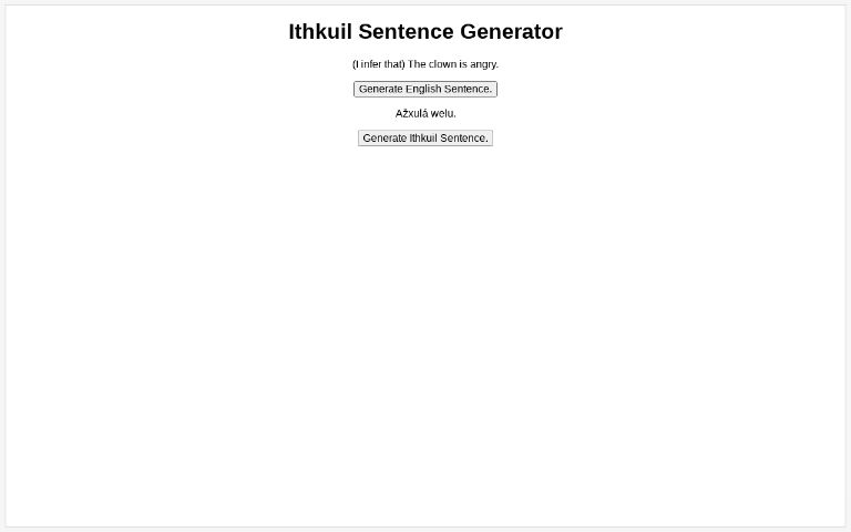 Ithkuil Sentence Generator
