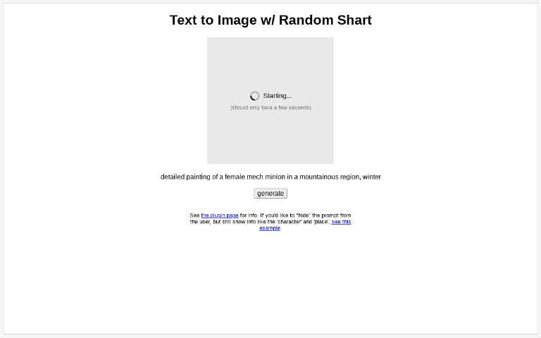 Text to Image w/ Random Shart ― Perchance Generator
