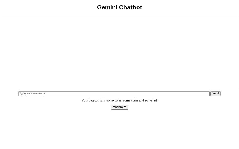 Gemini Chatbot ― Perchance Generator