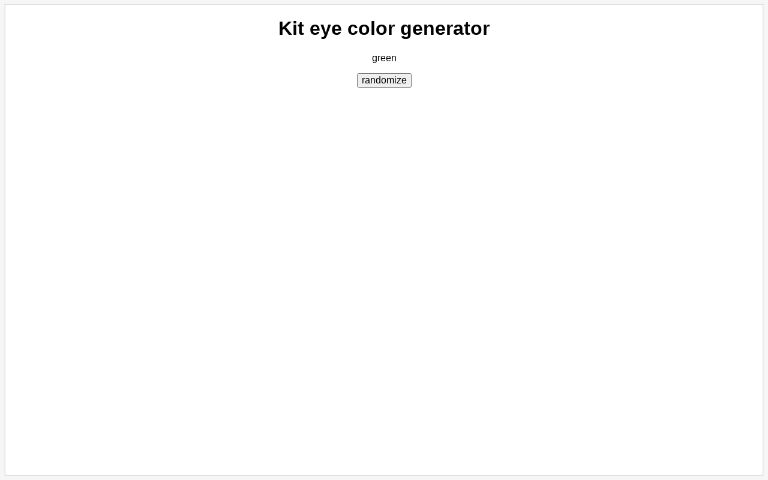 Kit eye color generator