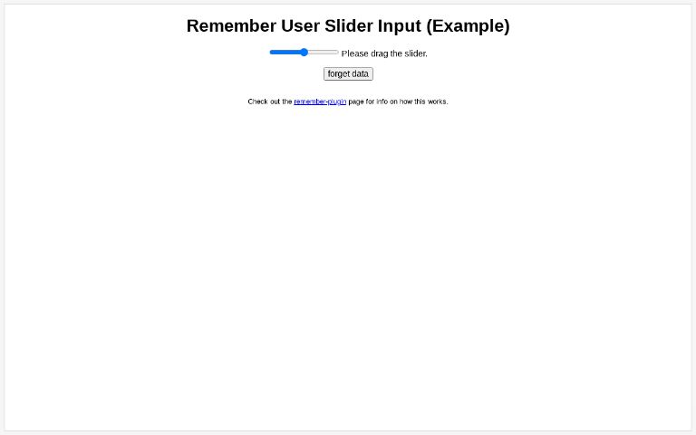 Remember User Slider Input (Example) ― Perchance Generator