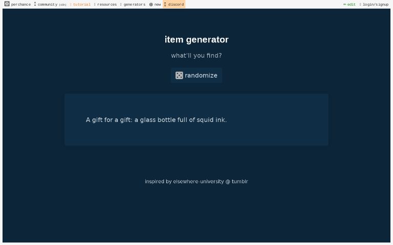Recently Updated Generators ― Perchance