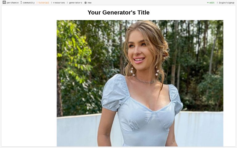 Minimal ― Perchance Generator