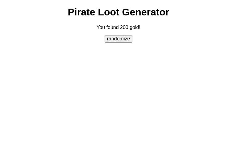 Pirate Loot Generator