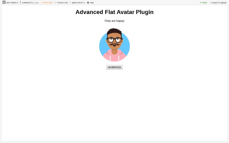 Advanced Flat Avatar Plugin