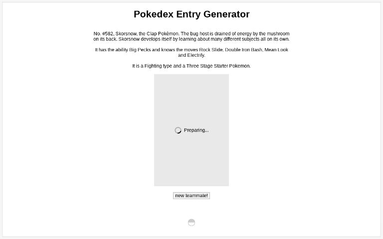 Pokedex Entry Generator